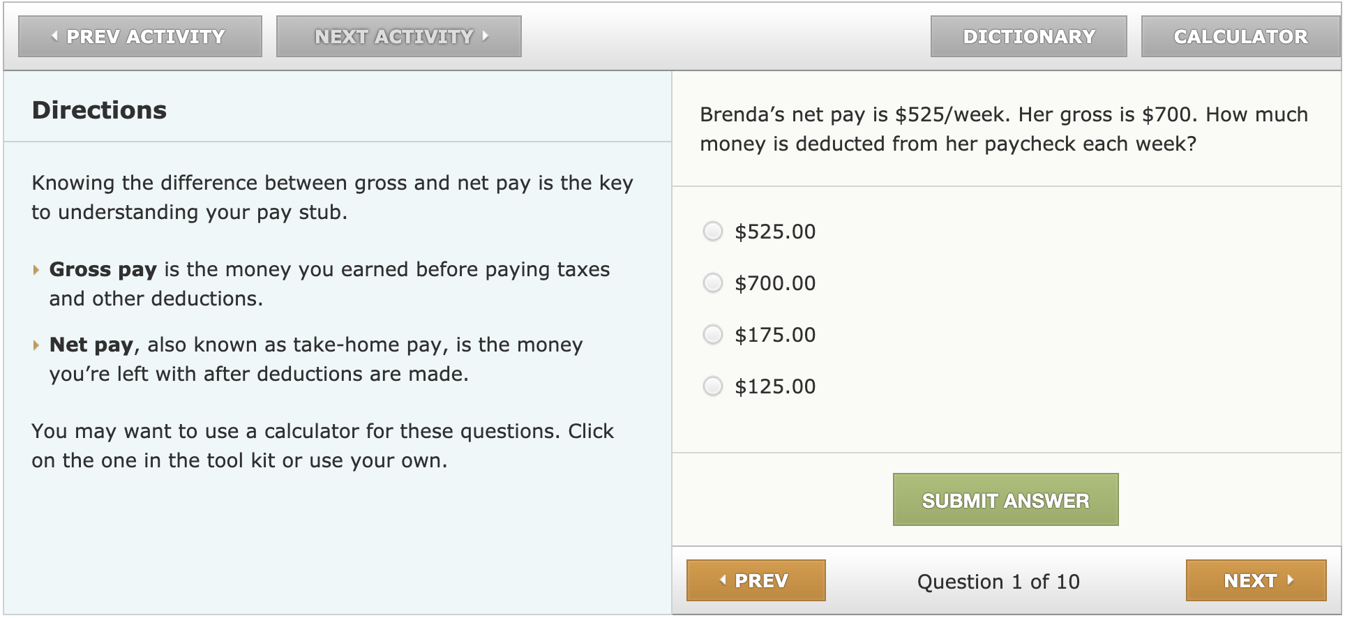 Reading A Pay Stub Worksheets Answers Personal Finance Reading