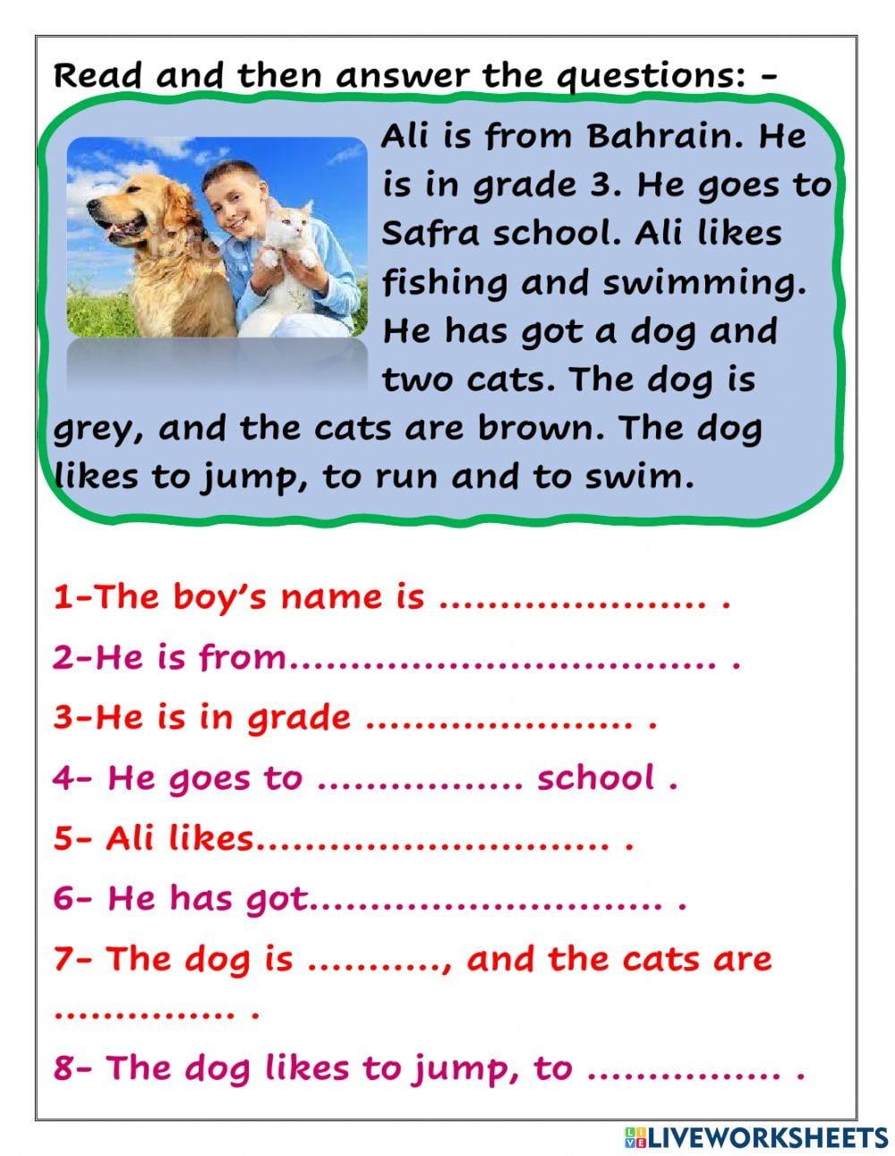 Grade 3 Reading Worksheets Reading Worksheet Printable Grade 3 Reading Worksheets Reading Worksheet Printable
